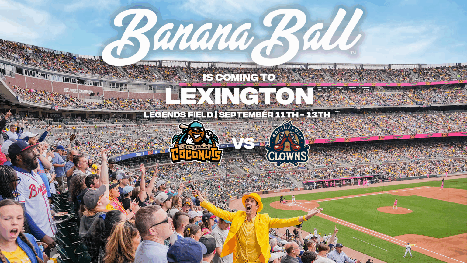 Lexington Legends Hosting Savannah Bananas World Tour in 2026 ...